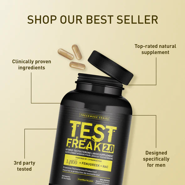 PharmaFreak Test Freak 2.0 180 Capsules – Healthy Cart Canada